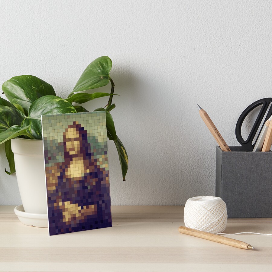 "8-bit Mona Lisa Pixel Art" Art Board Print for Sale by BluePlanet ...