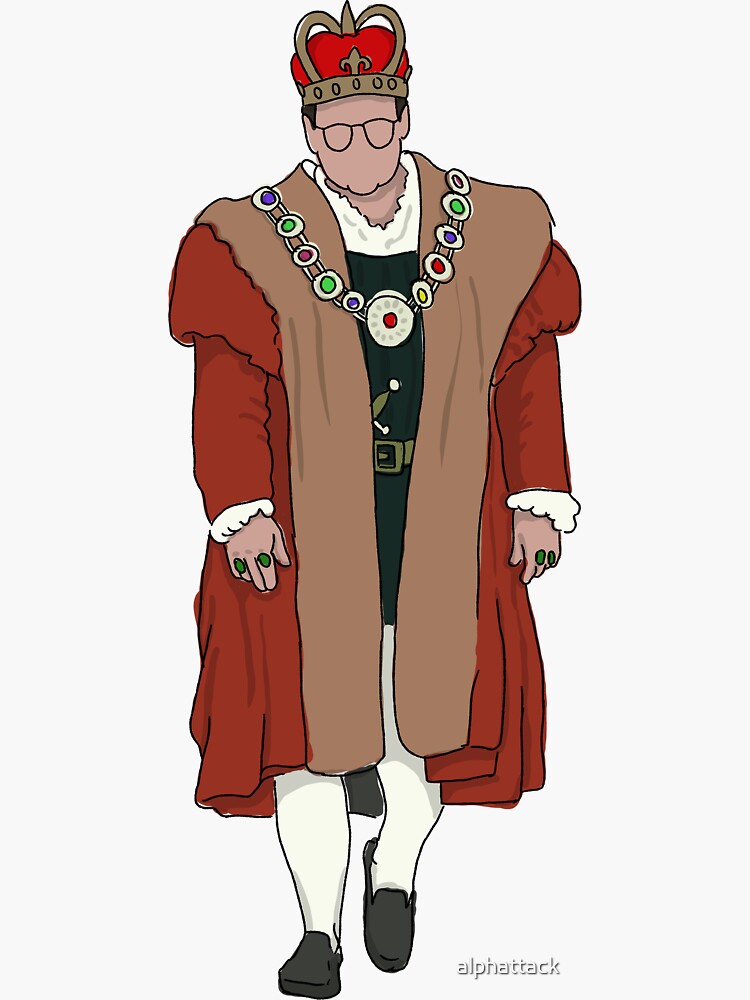 "Crazy King George - transparent BG" Sticker for Sale by alphattack ...