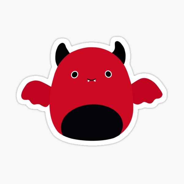 "Dante the Red Devil Squishmallow" Sticker for Sale by squishteacher ...