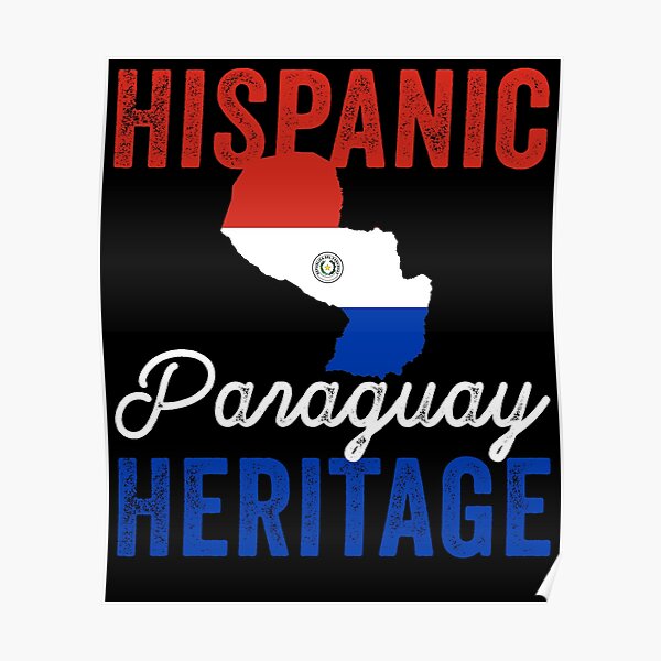 "Paraguay Flag Hispanic Heritage Month Great Paraguay Pride Gift ...