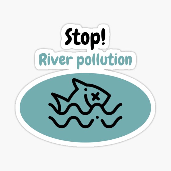 "River pollution" Sticker for Sale by Wassimsho | Redbubble