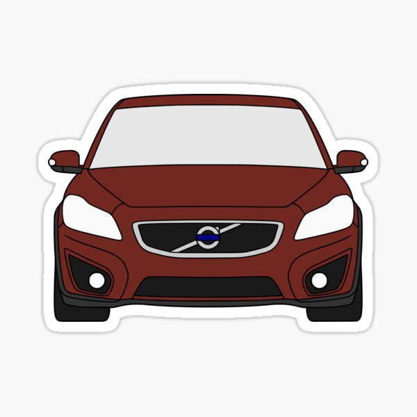 "Volvo C30 2010-2013 maple red color" Sticker for Sale by EdimDesign ...