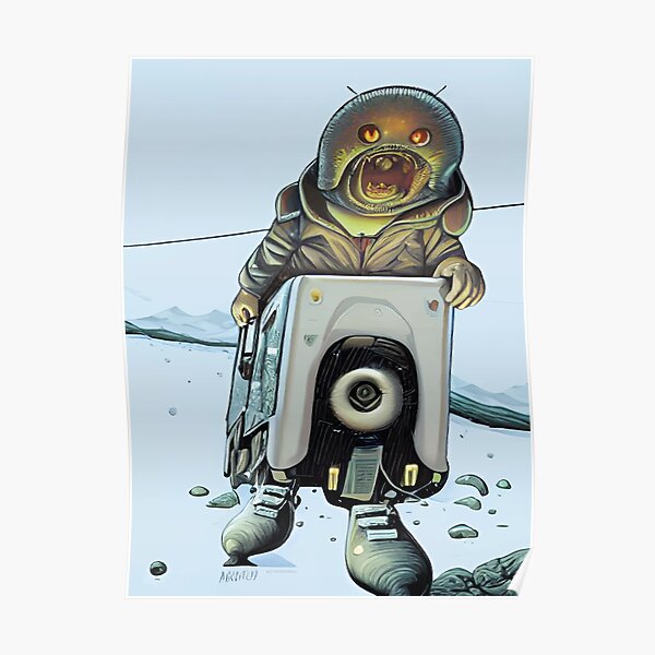 "ALIEN WITHOUT TECHNOLOGY" Poster for Sale by smowav | Redbubble