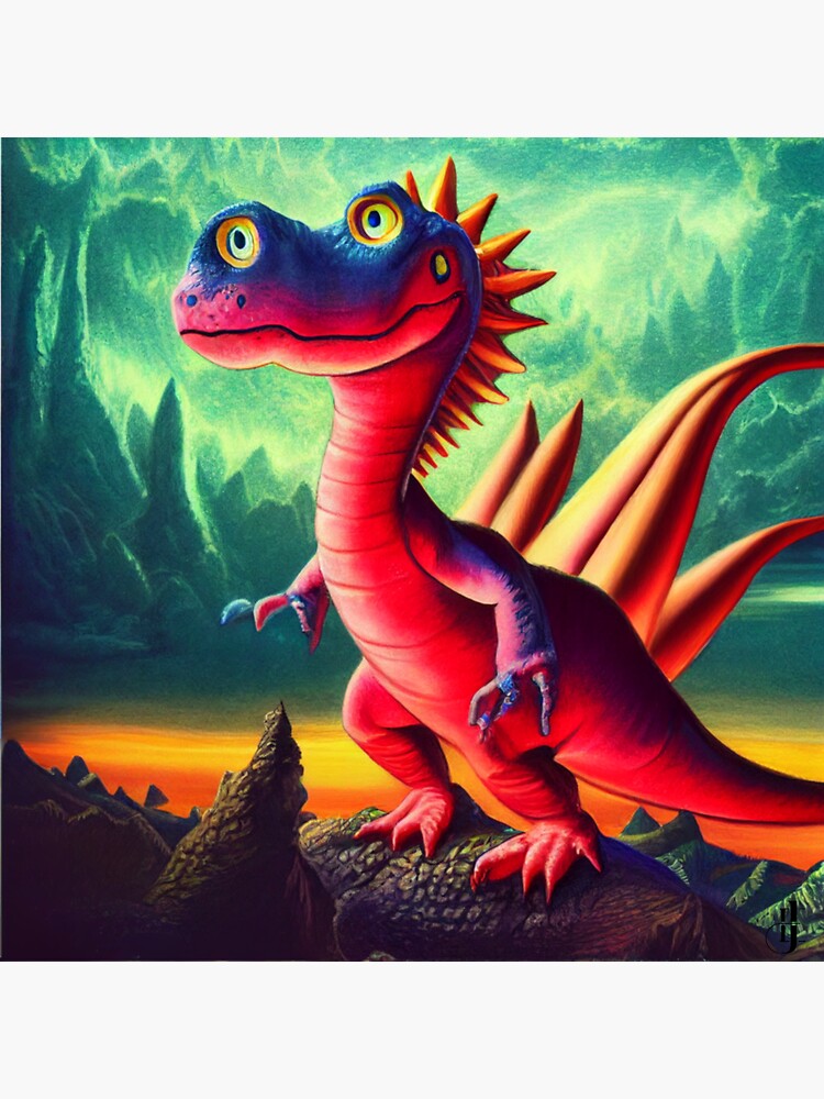 "Goofy dinosaur" Sticker for Sale by Juisevo | Redbubble