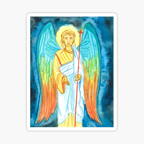 "Archangel Raphael" Sticker for Sale by Dominicards | Redbubble