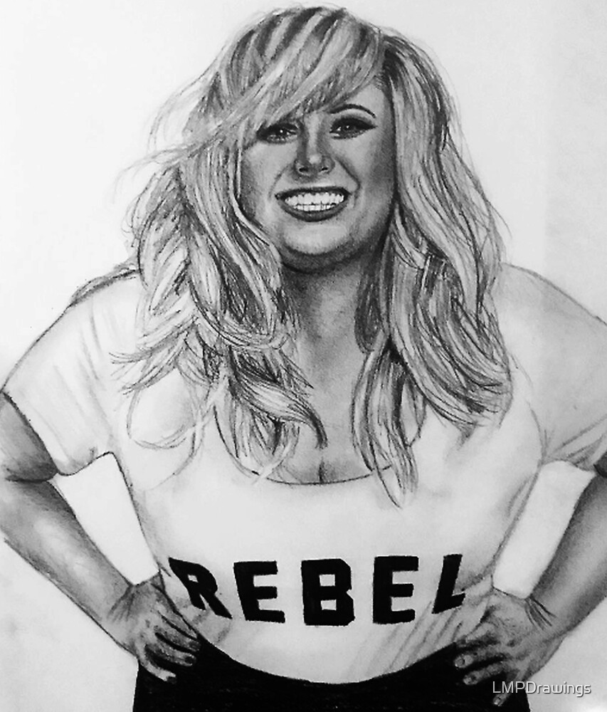 "Rebel Wilson Drawing" by LMPDrawings | Redbubble
