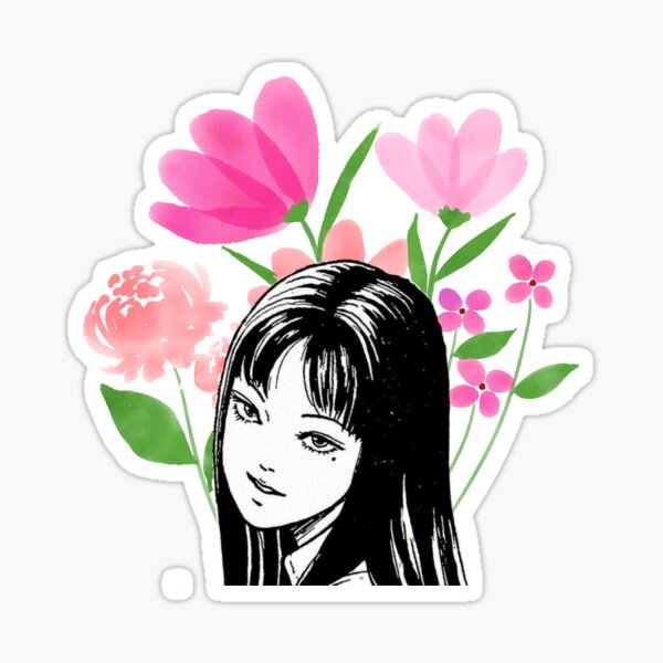 "Junji Ito Tomie Girl" Sticker for Sale by rosehtaylor | Redbubble