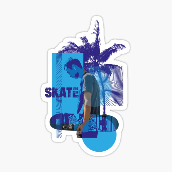 "Skate" Sticker for Sale by ArtemisDesignAD | Redbubble