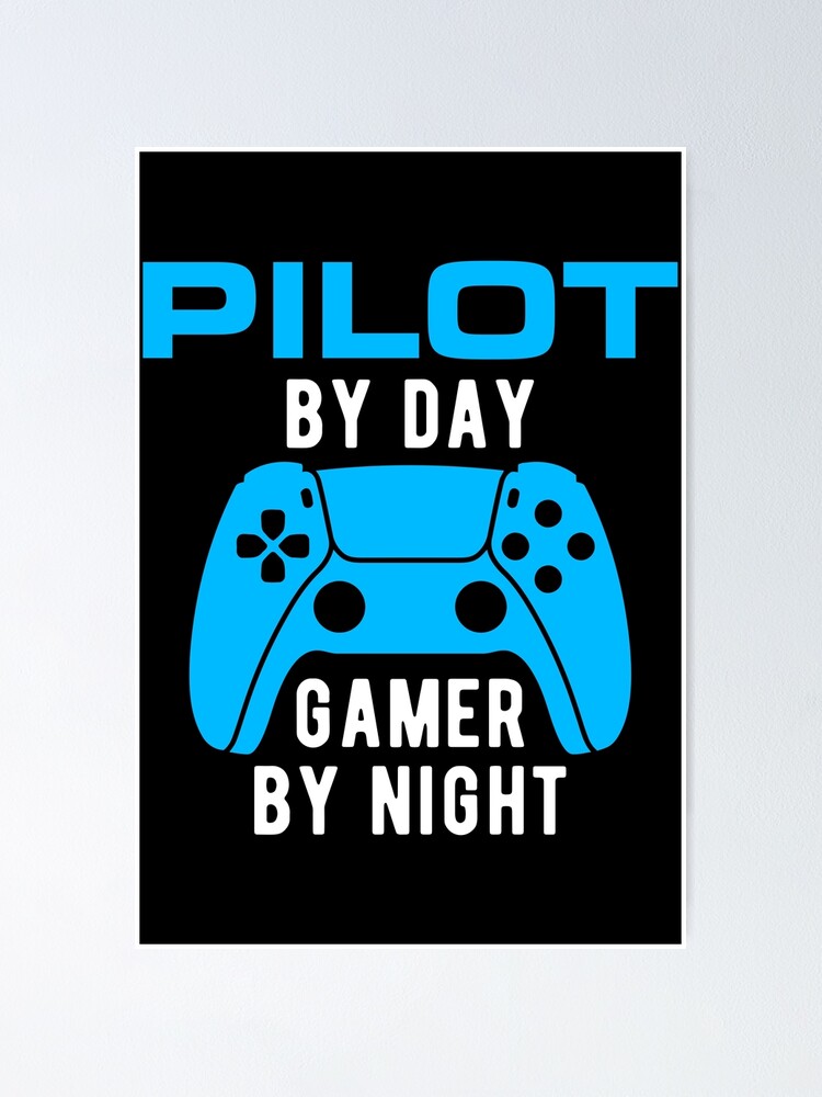 "Gaming Pilot Aviation" Poster for Sale by NestaReign | Redbubble