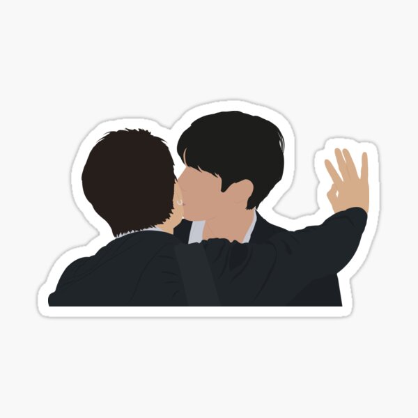 "akk kissing ayan cheek" Sticker for Sale by Pinu92 | Redbubble