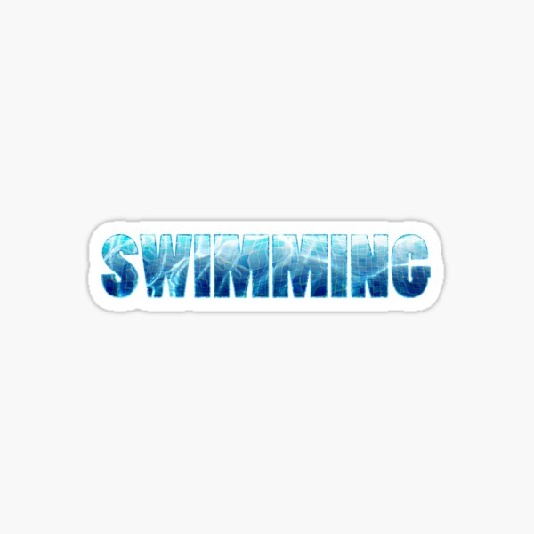 "Swimming" Sticker for Sale by Rocklights | Redbubble