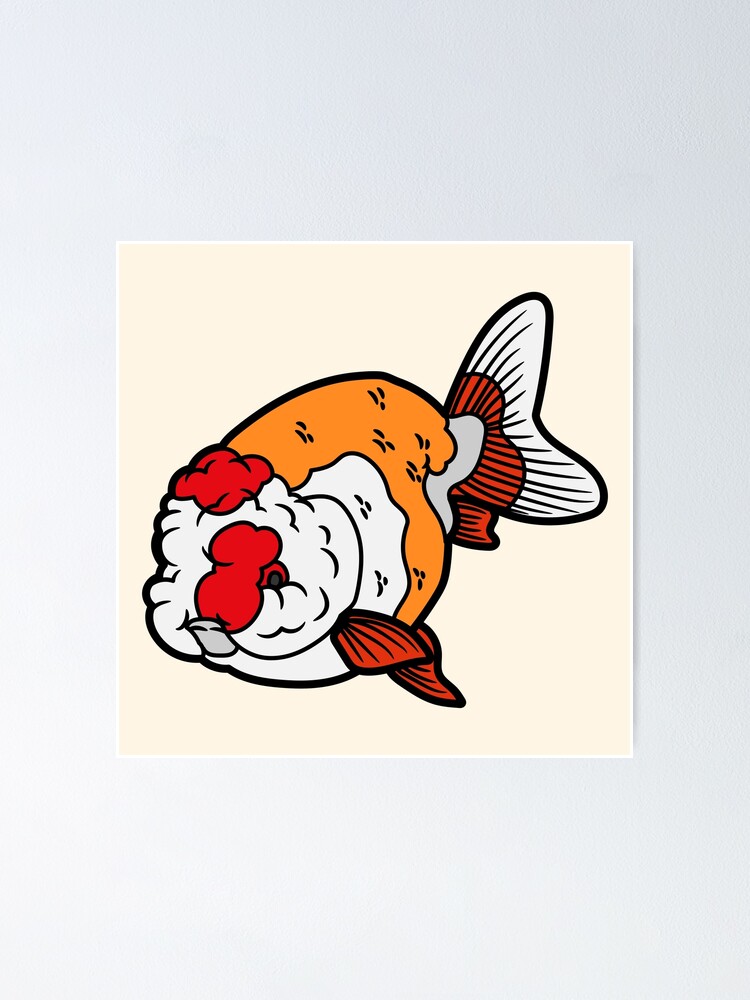 "ranchu goldfish" Poster for Sale by Animster | Redbubble