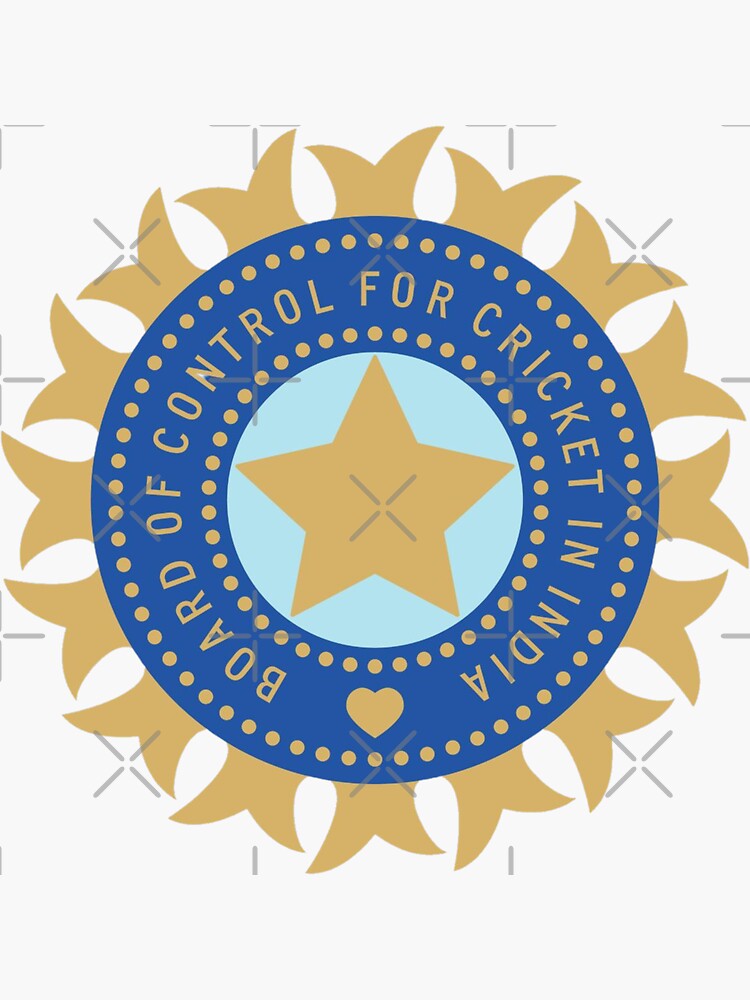"Indian Cricket Team Logo" Sticker for Sale by Pixelish | Redbubble