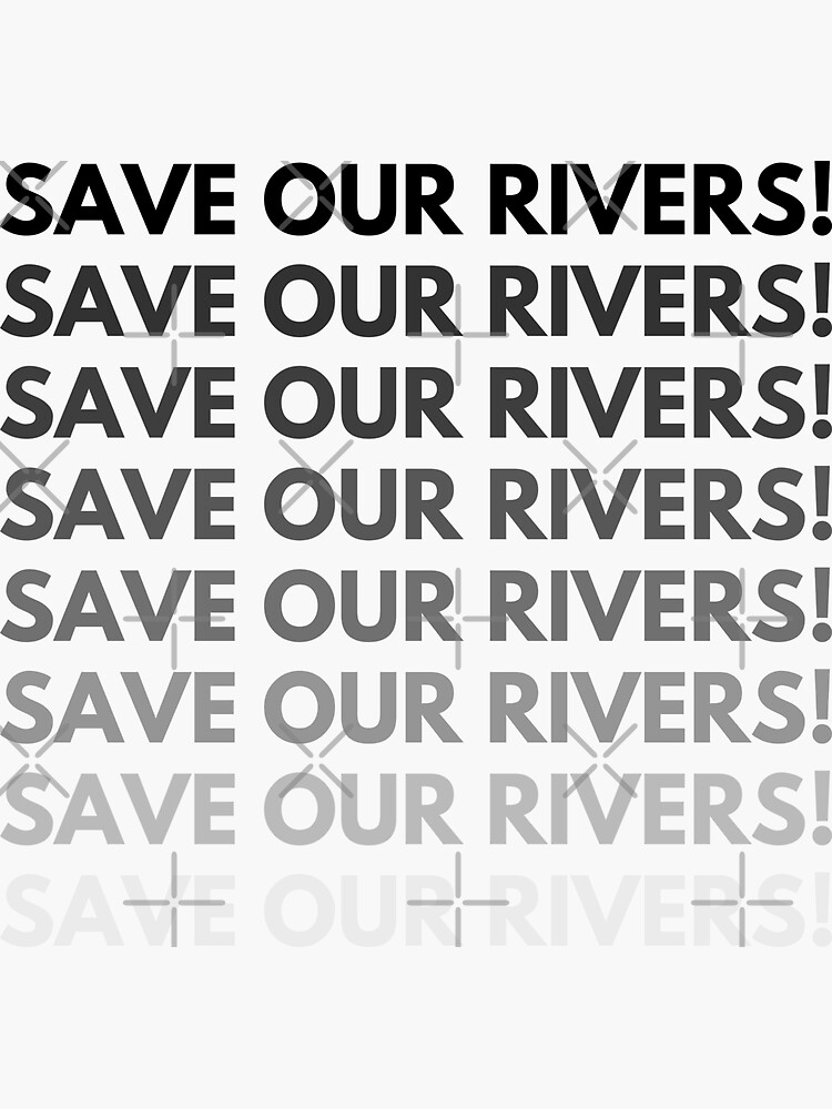 "River pollution.Save our rivers" Sticker for Sale by Wassimsho | Redbubble
