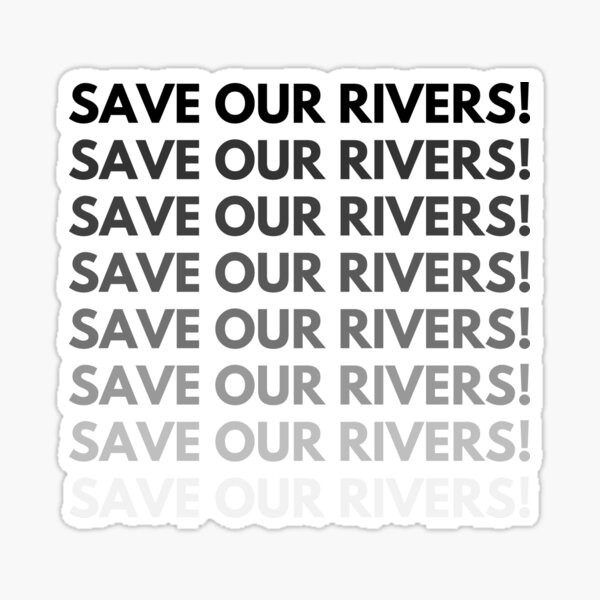 "River pollution.Save our rivers" Sticker for Sale by Wassimsho | Redbubble