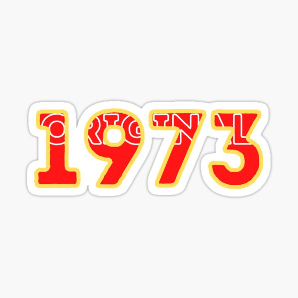 "1973 Original" Sticker for Sale by Urbanksy | Redbubble