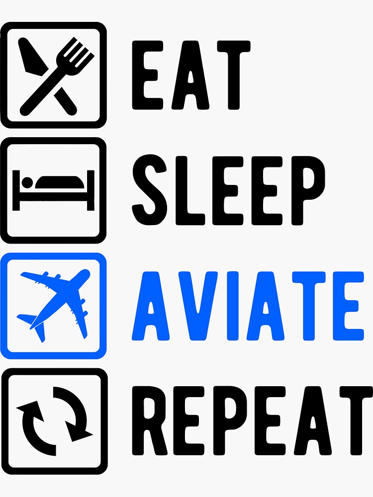 "Pilot Aviation Life" Sticker for Sale by NestaReign | Redbubble