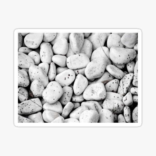"White stones with black spots" Sticker for Sale by GemaIbarra | Redbubble