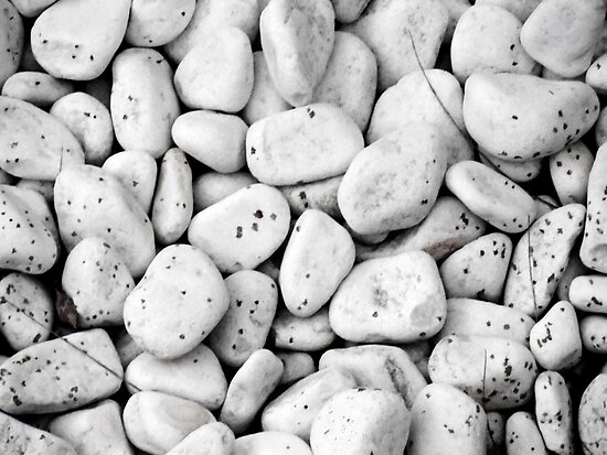 "White stones with black spots" Posters by GemaIbarra | Redbubble