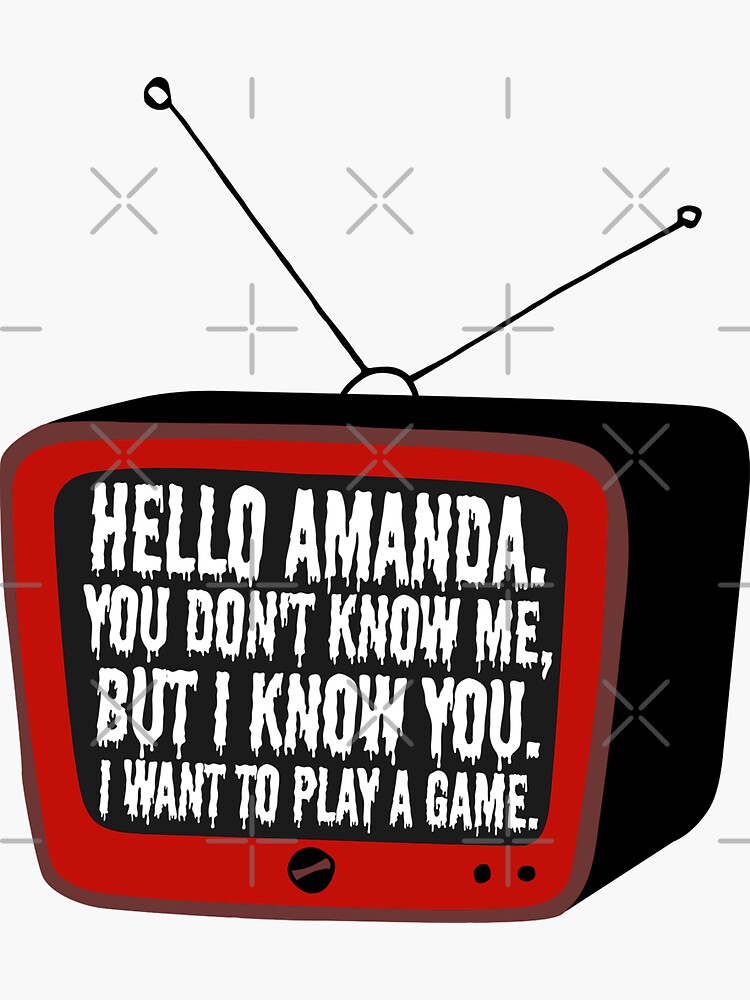 "Hello Amanda." Sticker for Sale by SheWolfDaughter | Redbubble