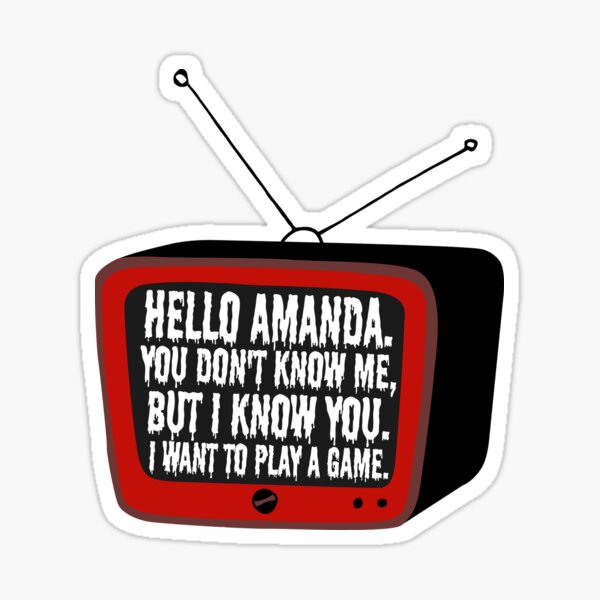 "Hello Amanda." Sticker for Sale by SheWolfDaughter | Redbubble