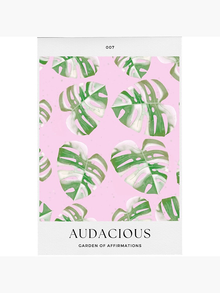 "007 Audacious | Garden Of Affirmations" Poster for Sale by ...