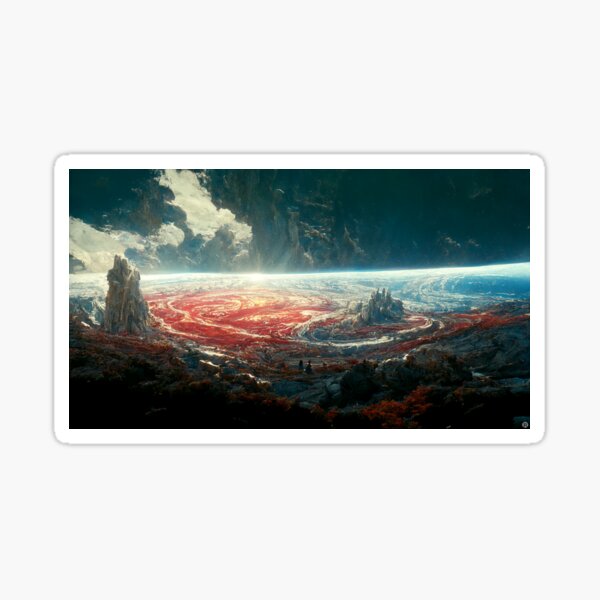 "Fire&Water" Sticker for Sale by RicoInStudios | Redbubble