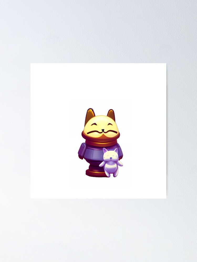 "Robot funny bee and puppycat" Poster for Sale by AIdesignsAI | Redbubble