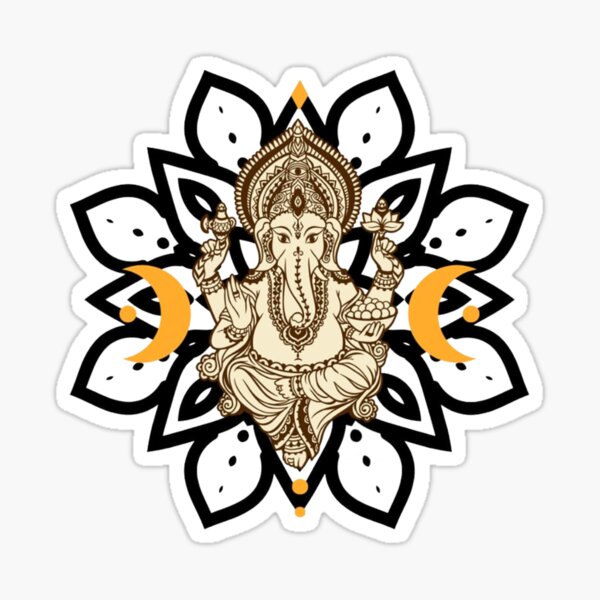 "GANESHA" Sticker for Sale by TolgaOkanAydin | Redbubble