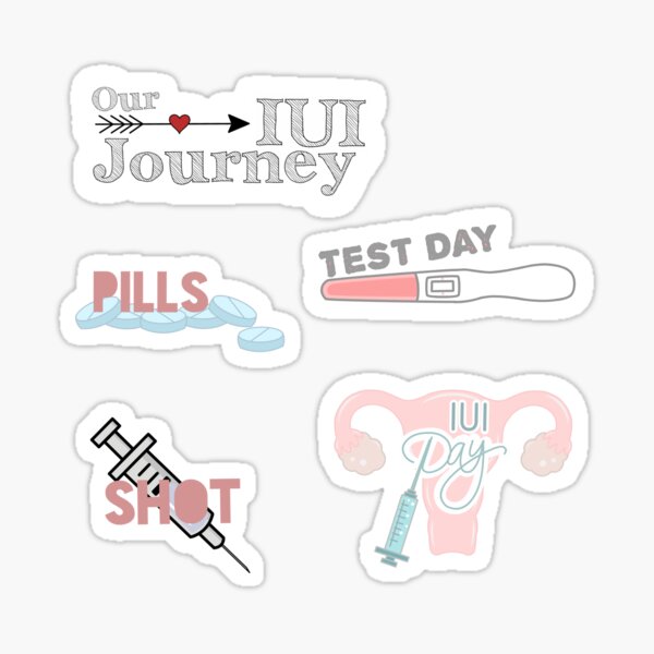 "IUI sticker set for calendar/planner" Sticker for Sale by ELithen ...