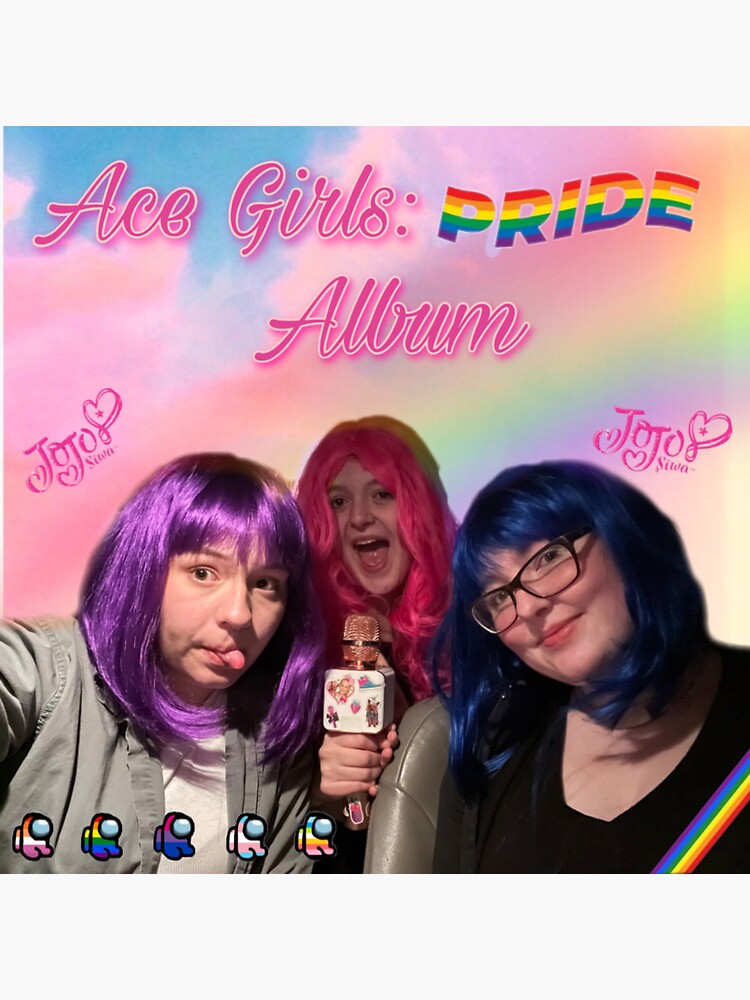 "ACE Girls Pride Album Cover" Sticker for Sale by AceGirls | Redbubble