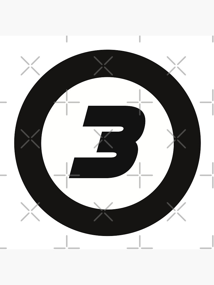 Póster «Número 3 en círculo blanco y negro» de maywinterfox | Redbubble