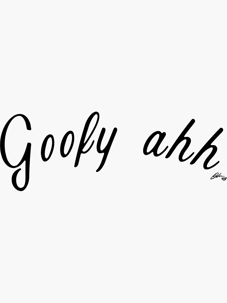 "Goofy ahh" Sticker for Sale by GraphicalUI | Redbubble