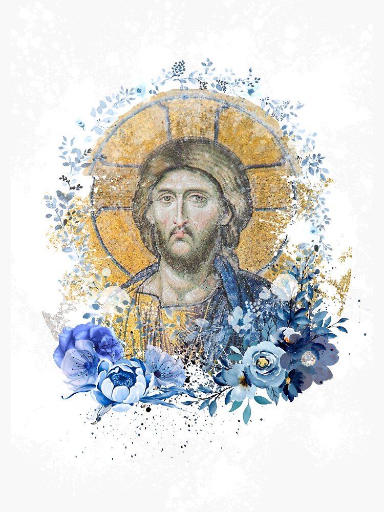 "Orthodox Church Icon, Jesus Christ" Sticker for Sale by TheSoulsWisdom ...