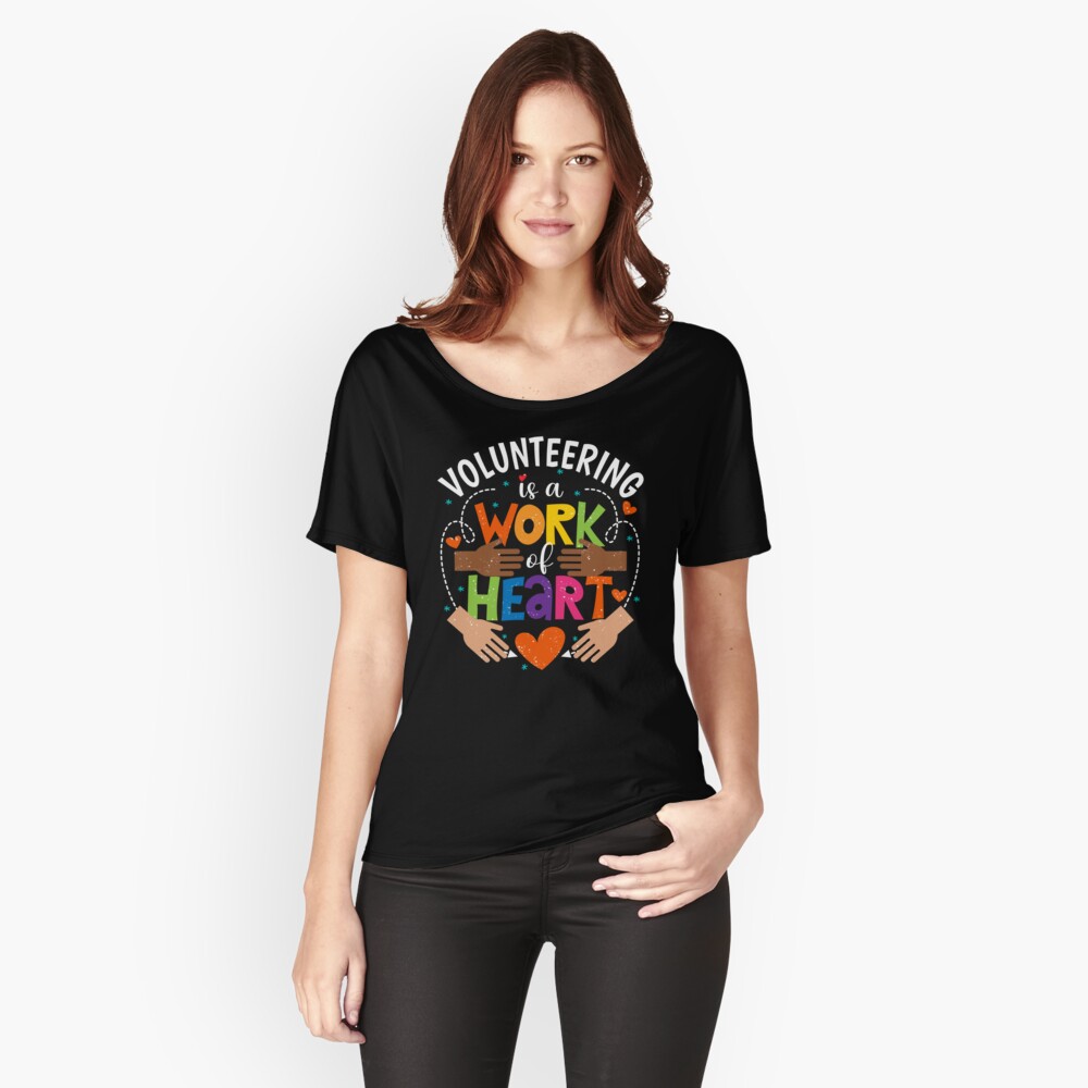 "Volunteering is a Work of Heart" Sticker for Sale by creative321 ...