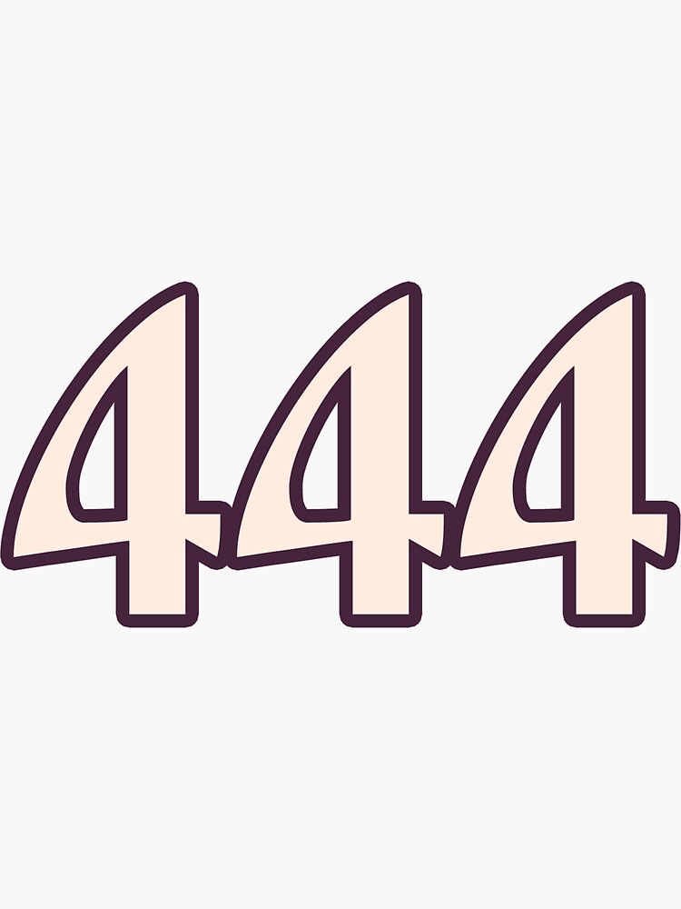 "Angel number 444" Sticker for Sale by aboutspiritual | Redbubble