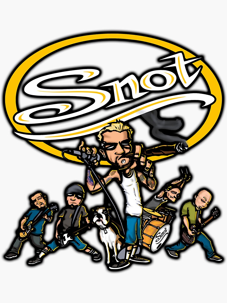 "Snot is an American nu metal band from Santa Barbara" Sticker for Sale ...