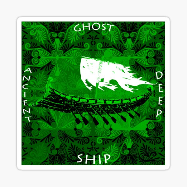 "Ancient Ghost Ship Deep" Sticker for Sale by technai | Redbubble