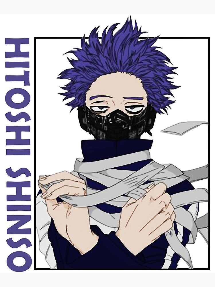 "Hitoshi Shinso with Mask, Buko No Hero Academia, Mha Anime" Poster for ...