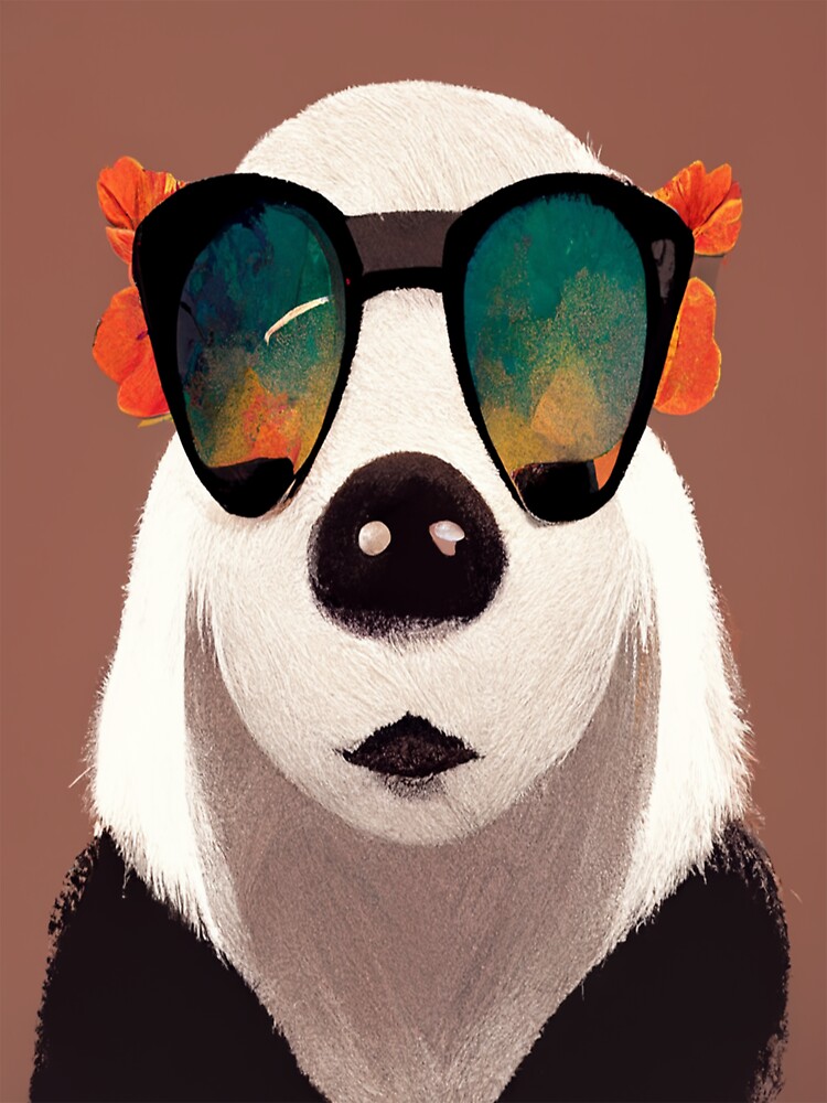 "Punky panda" Sticker for Sale by Kenahan | Redbubble