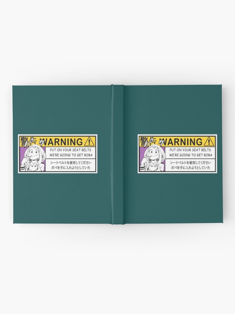 "Ochako Uraraka Warning Sticker, Anime Warning Car Sticker, Jujutsu ...