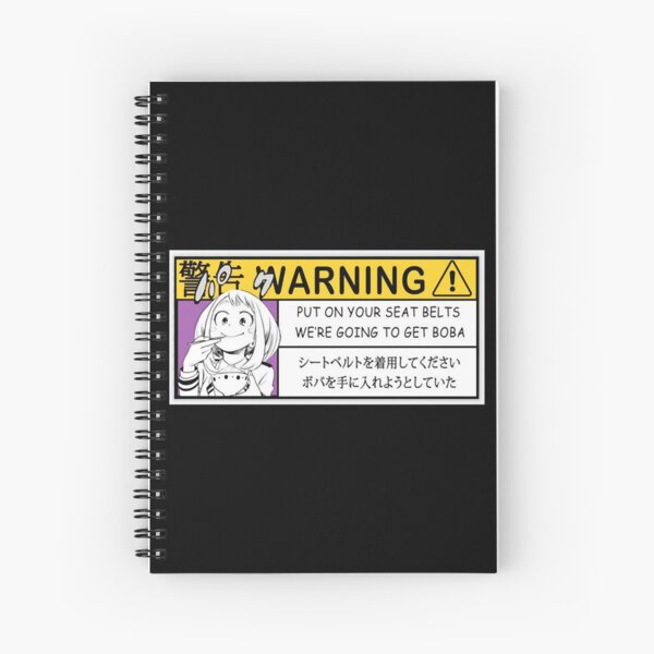 "Ochako Uraraka Warning Sticker, Anime Warning Car Sticker, Jujutsu ...