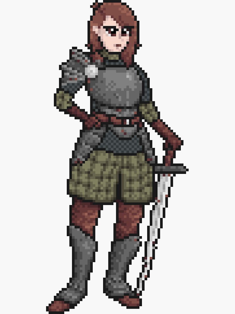 "Linda Shord, the Lend'a'Sword" Sticker for Sale by JadedTwin | Redbubble