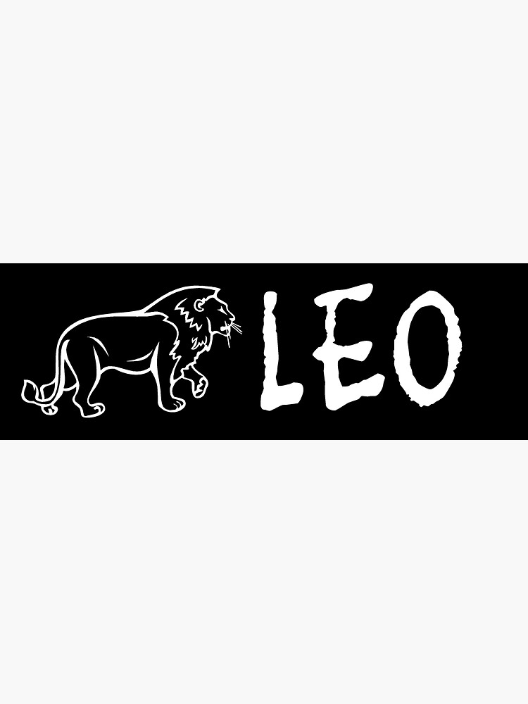 "Leo Sticker - Bumper Sticker" Sticker for Sale by emmahaedrich | Redbubble