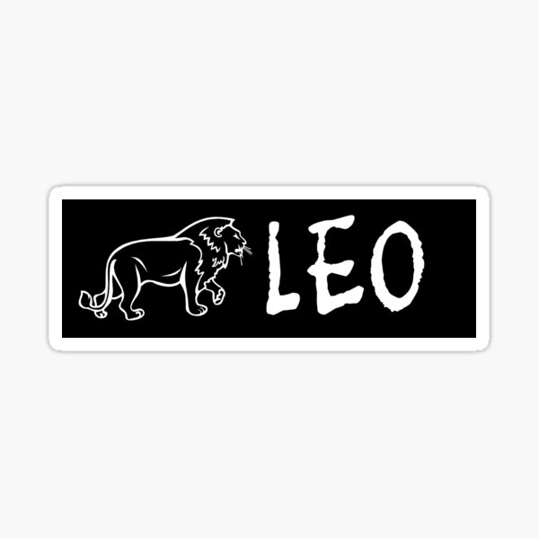 "Leo Sticker - Bumper Sticker" Sticker for Sale by emmahaedrich | Redbubble