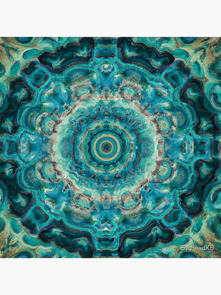 "Turquoise Mandala" Sticker for Sale by EggheadK8 | Redbubble