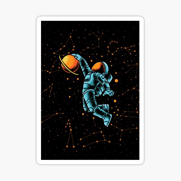 "Believe in your dream spiral notebook astronaut" Sticker for Sale by ...