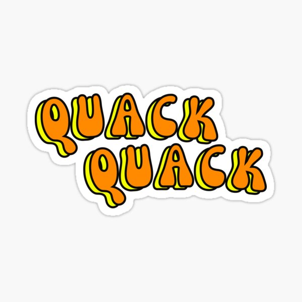 "Quack Quack" Sticker for Sale by Pahlaz | Redbubble
