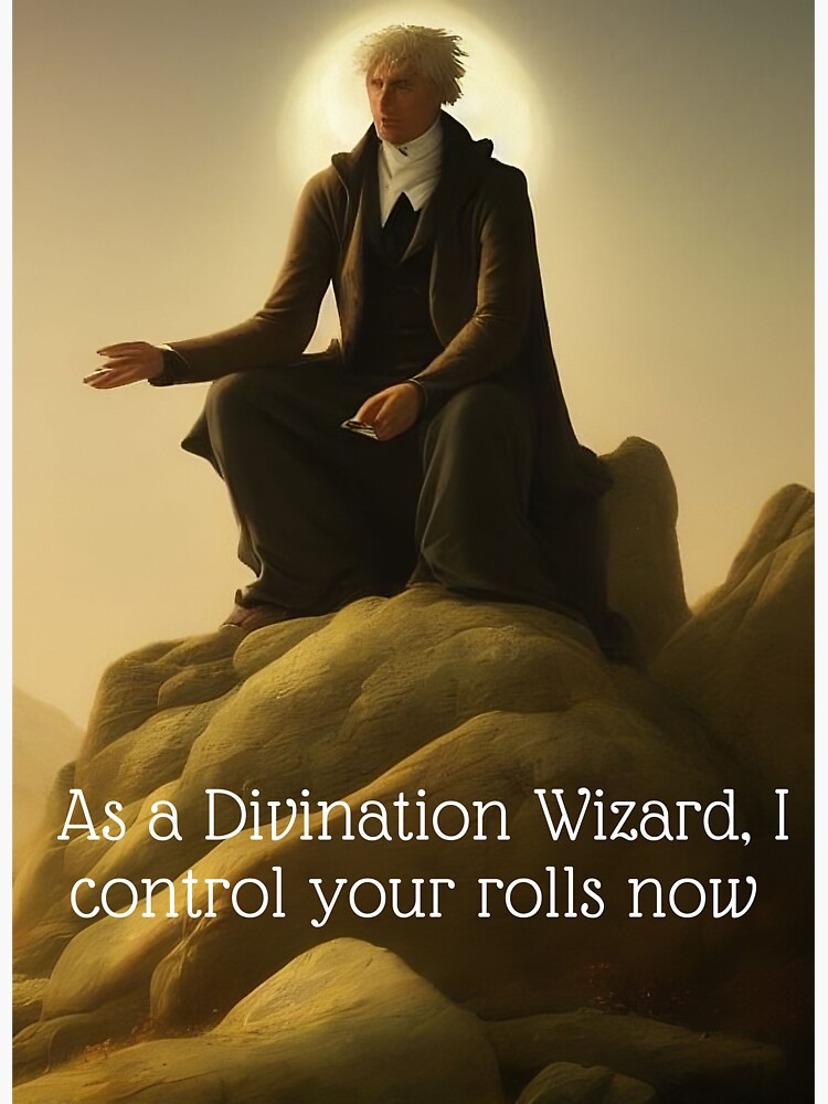 "Divination Wizard" Sticker for Sale by Mar-Art5 | Redbubble