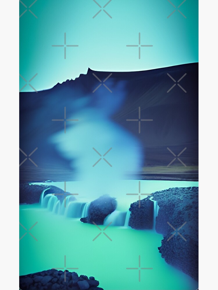 "Iceland artwork" Sticker for Sale by GroovyDino | Redbubble